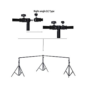 Kate 10x20ft (3x6m) Photography Backdrop Frame Stand for Room Set Adjustable Heavy Duty Photography Background Support System Kit