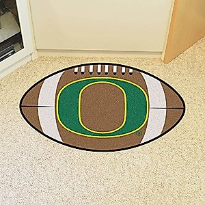 FANMATS NCAA Oregon Ducks Sports Team Logo Football Rug - 20.5" x 32.5"