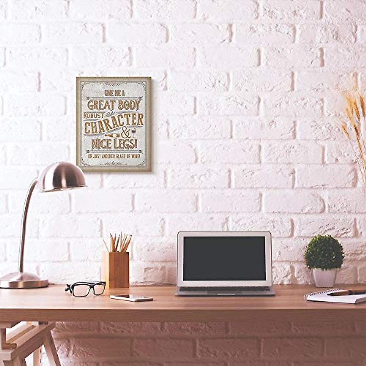 Stupell Industries Body Wine Sign Funny Word, Design by Artist Retrorocket Studio Wall Art, 16 x 20, Canvas