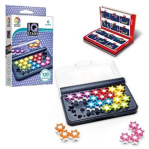 SmartGames IQ Stars Travel Game with 120 Challenges for Ages 6 to Adult