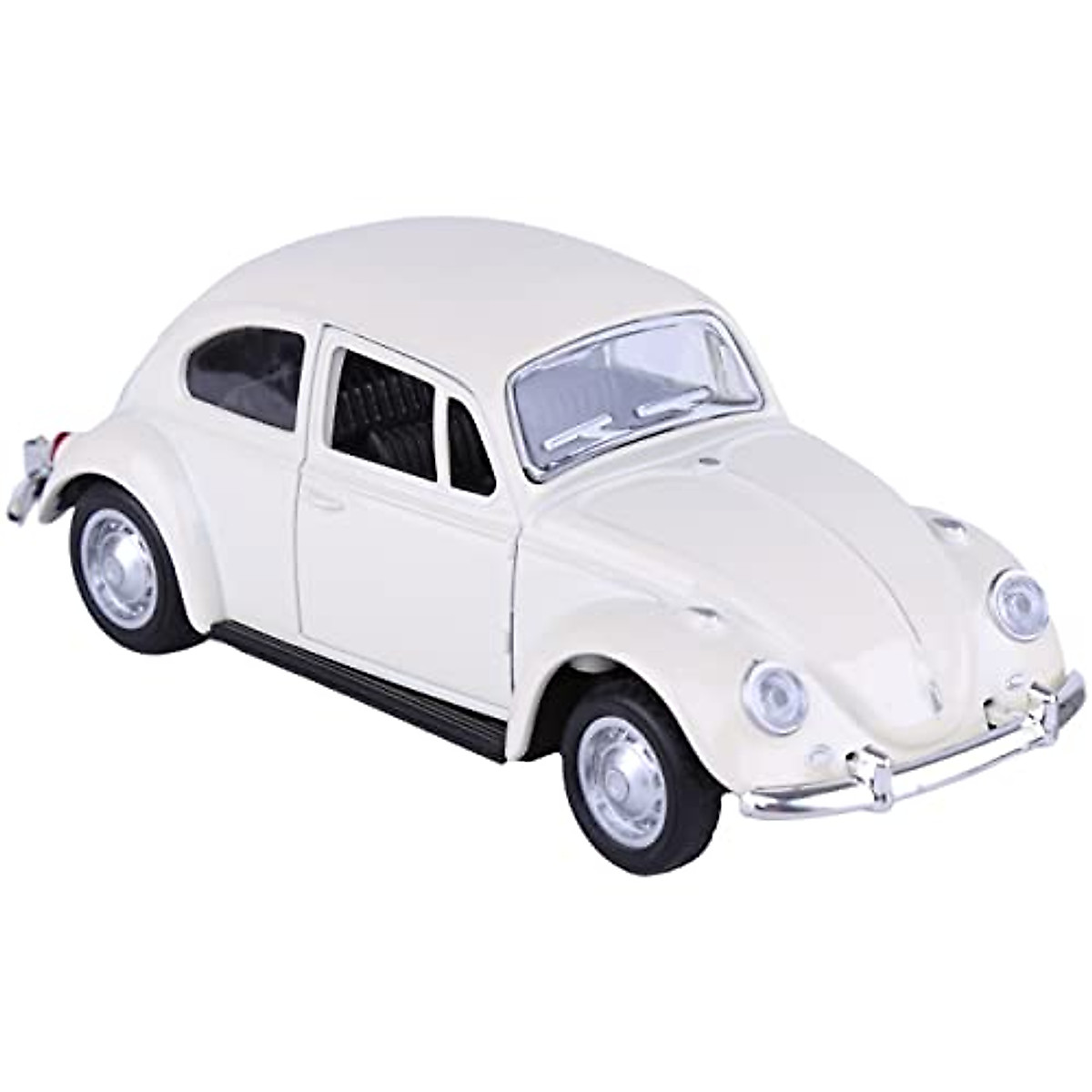 Berry President 1967 Classic Beetle Bug Vintage 1/32 Scale Diecast Metal Pull Back Car Model Toy for Gift/Kids (Beige)