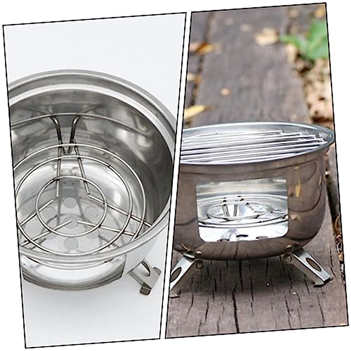 1 Set Grill Outdoor Grill Accessories Portable Burner Portable Charcoal Grill Backpacking Gas Stove Charcoal Grill Smoker Charcoal Bbq Grill Stove Round Barbecue Stove Bbq Stove