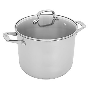 HENCKELS Pasta Pot with Lid and Strainers, 8.5-qt, Stainless Steel