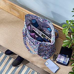 Vera Bradley Cotton Vera Tote Bag, Enchantment