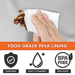 OPUX Premium Insulated Lunch Box, Soft School Lunch Bag for Kids Boys Girls, Leakproof Small Lunch Pail Men Women Work, Reusable Compact Cooler Tote Lunchbox for Office Adult, Charcoal