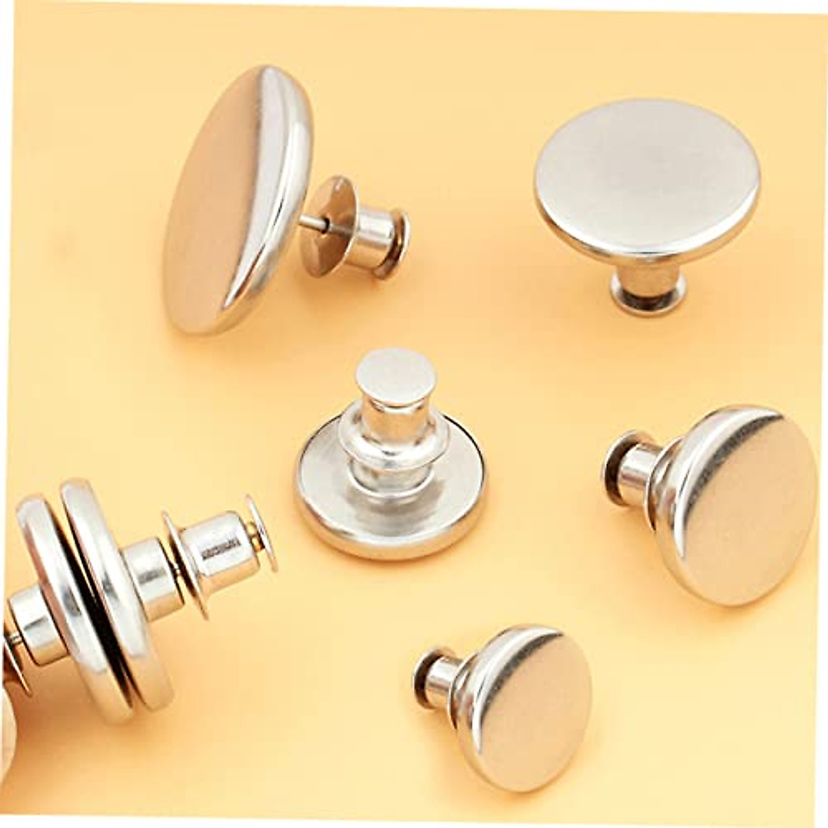 Garneck 15 Pairs Curtain Magnetic Snap Button Curtain Strap Buckle Curtain Magnets Buckle Curtain Magnetic Holdback Magnetic Ties Magnetic Curtains Tiebacks Chic Alloy Decorative Frame