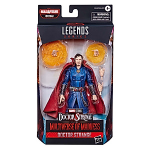 Marvel Legends Series Doctor Strange in The Multiverse of Madness 6-inch Collectible Doctor Strange Cinematic Universe Action Figure Toy,4 Accessories