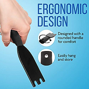 [2 Pack] Impresa Spatula / Scraper for George Foreman Indoor Grills - George Foreman Grill Spatula / Scraper - Cleaner Tool with Ergonomic Handle – Heat Resistant Tool for Panini Grill Press