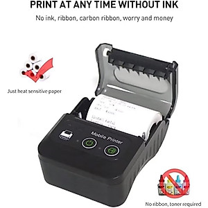 GZGYNADAST Bluetooth Thermal Receipt Printer 58mm, Android Wireless Portable Mini Pocket Invoice Bill Ticket pos Printer for Small Business, Compatible with Android/Windows/Linux,NOT for iOS/ipad/MAC