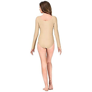 Theatricals Womens Long Sleeve Dance Leotard Royal M D5103