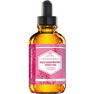 Leven Rose Red Raspberry Seed Oil Organic 1 oz - 100% Natural with Anti-Oxidants, Vitamin E, and Vitamin A - Anti Aging Raspberry Oil for Face