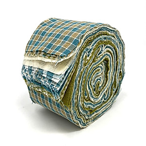 Bluegrass 100% Homespun Cotton Fabric 22 pc 2.5" X 44" Precut Jelly Roll by JCS