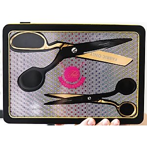 Tula Pink Black and Gold Scissor Set