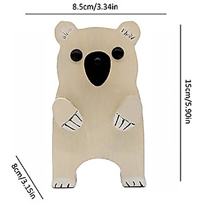 Wooden Hippo Eyeglass Holder Display Stand Creative Cute Animal Glasses Holder Handmade Creative Sunglasses Display for Desktop Accessory, Home Office Decor, Birthday and Christmas Gift (Hippopotamus)