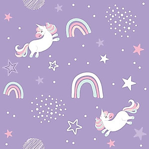 GROW WILD Changing Pad Cover 3 Pack | Soft & Stretchy Jersey Cotton | Baby Changing Table Pad Cover | Diaper Changing Pad Covers for Girls or Boys | Wipeable Sheets | Pink Purple Unicorn