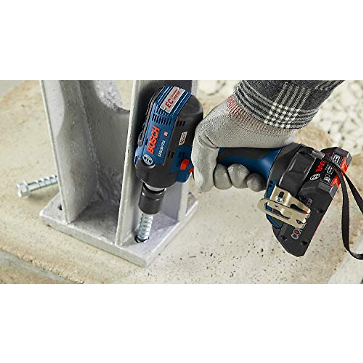 BOSCH GDS18V-221N 18V EC Brushless 1/2 in. Impact Wrench with Friction Ring and Thru-Hole (Bare Tool)