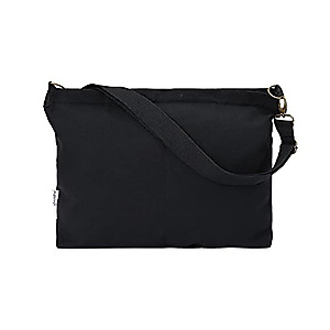 Augbunny Heavy Duty Canvas Zipper Close Messenger Shoulder Crossbody Bag Fashion Satchel Multi Purpose Daily Use Casual Tote