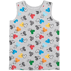 Disney Mickey Mouse Infant Baby Boys 4 Piece Tank Top T-Shirt Athletic Shorts Set 18 Months