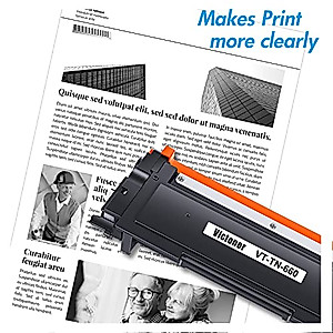 TN660 TN-660 High-Yield Black Compatible Toner Cartridge Replacement for Brother HL-L2380DW HL-L2300D HL-L2320D HL-L2340DW MFC-L2700DW MFC-L2740DW DCP-L2540DW Printer (TN6602PK) up to 2,600 Pages