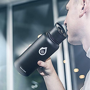 Explorer 32oz Insulated Water Bottle (Midnight Black)