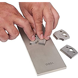 Trend Diamond Sharpening Stone Kit, 8 x 3 Inch Double Sided (300/1000 Grit) Bench Stone with Pouch, Cleaning Block & Non-Slip Mat, DWS/CP8/FC