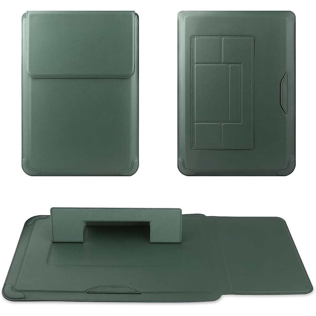 Hyfant Laptop Sleeve Case with Stand and Mouse Pad 17 Inch Laptop Case Chromebook Sleeve Leather Protective Cover for MacBook Pro/Air Dell HP Lenovo ThinkPad Samsung Asus Acer LG Laptops