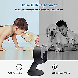 LaView Smart Indoor Security Camera for Home(2 Pack), 1080p HD Baby Monitor with Motion and Sound Detection,Two-Way Audio, Night Vision, US Cloud Server & SD Card Storage, Compatible with Alexa