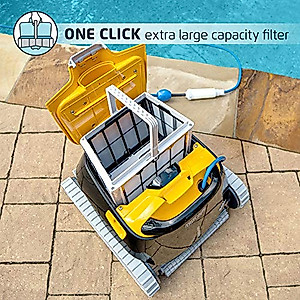 Dolphin Triton PS Robotic Pool Vacuum Cleaner with Universal Caddy for Pool Cleaning The Easy Way, Ideal for In-Ground Swimming Pools up to 50 Feet