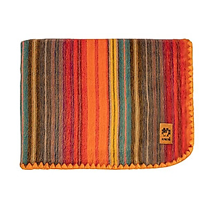 ALPAKITAS Alpaca Wool Soft Blanket | Queen Size Blanket | Cozy Throw Blanket, Lightweight, Breathable, Hypoallergenic, Premium Handmade | 87 x 64 inches (Orange)