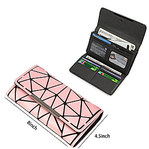 bovoid Wallets for Women Tote Bag Geometric Handbags Luminous Ladies Wallets and Messenger Bags Holographic Shoulder Bags(flash)