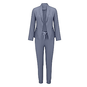 Pants Suits for Women Dressy Business Casual Outfits Blazer Sets Pant Suits 2 Piece Set Work Outfits Office Clothing