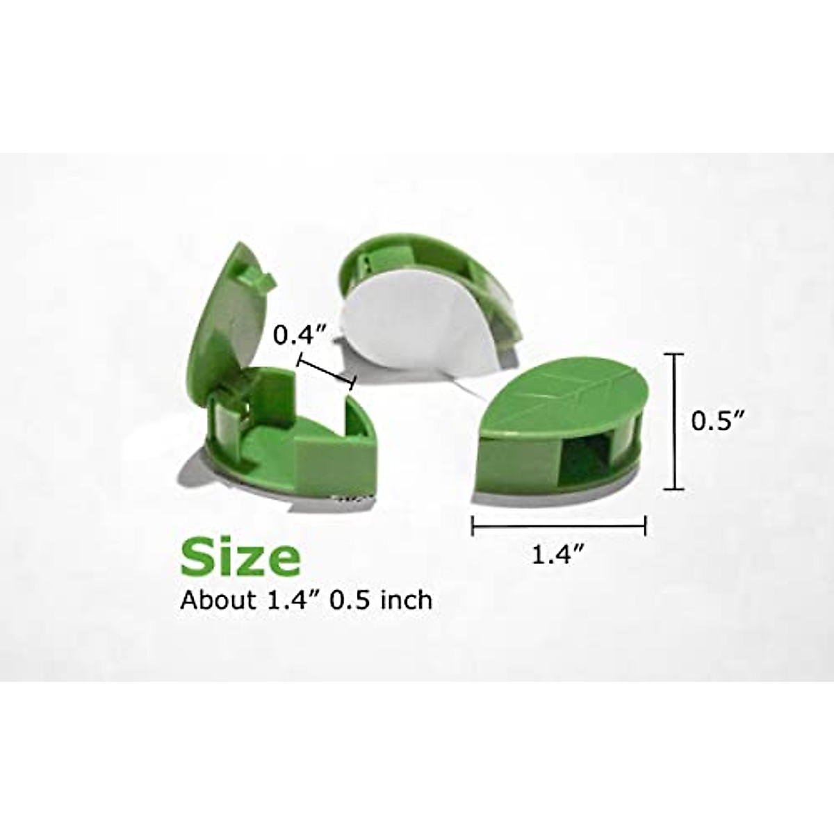 Urban Green Home Plant Clips with Pre-Applied Adhesive Pads for Climbing and Hanging Plants to Walls Invisible Leaf Design 20 Count
