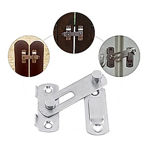 Sliding Door Lock, Strong and Durable Easy to Install Novel Design Hasp Latch Lock with 4 Pcs Screws for Fitting Room for Cabinet