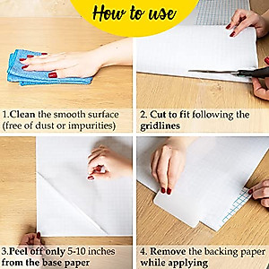 Clear Wall Protector Contact Paper - Self Adhesive Removable Vinyl Film Kitchen Cabinet Liner Transparent Plastic Foil Backsplash Oil Waterproof Heat Resistant Wallpaper Furniture Door Scratch Dog Cat