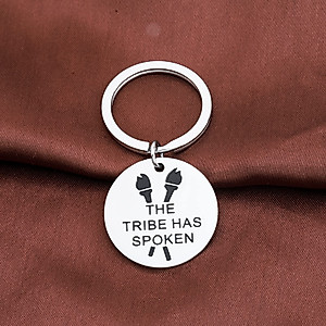 CENWA Survivor Jewelry Survivor Tv Show Inspired Gift Survivor Gift The Tribe Has Spoken Keychain (Tribe Has Spoken K)