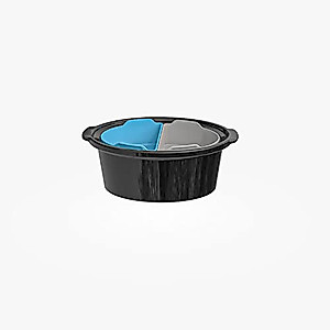 Reusable Slow Cooker Divider Crock pot divider silicon insert Foldable 3-8 Quart Silicone Slow Cooker liners Slow Cooker Liners Blue+Grey