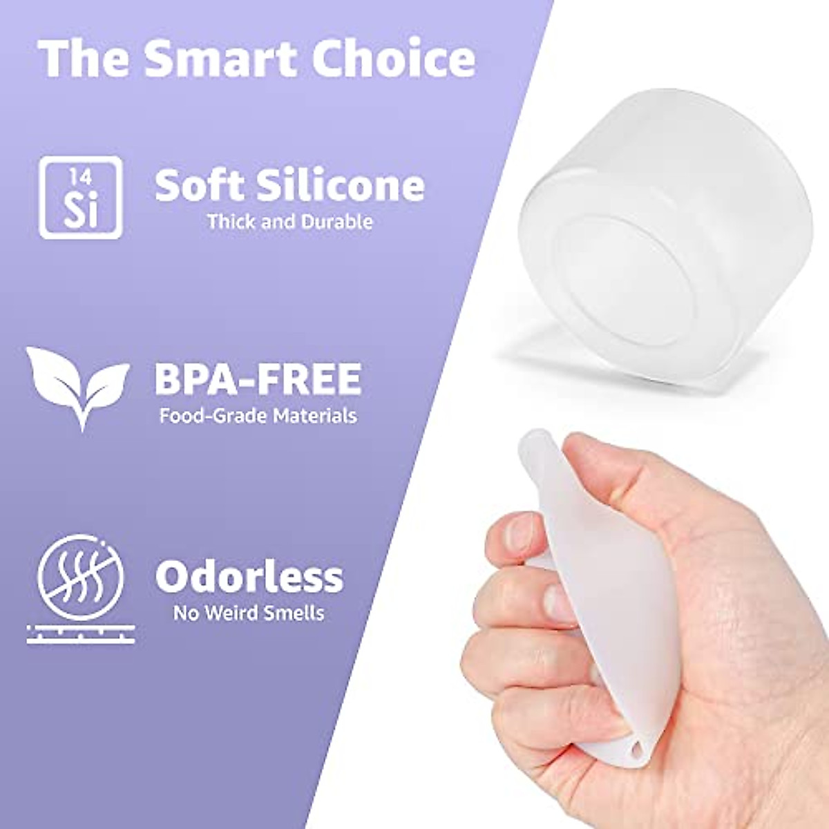 Jmoe USA Silicone Sleeve for Owala 40oz Tumbler | Fits Handle Tumbler Only | Anti-Slip Boot | Protects Against Dents & Scratches | Protector for Bottom of Cup | Made of Durable BPA Free Silicone