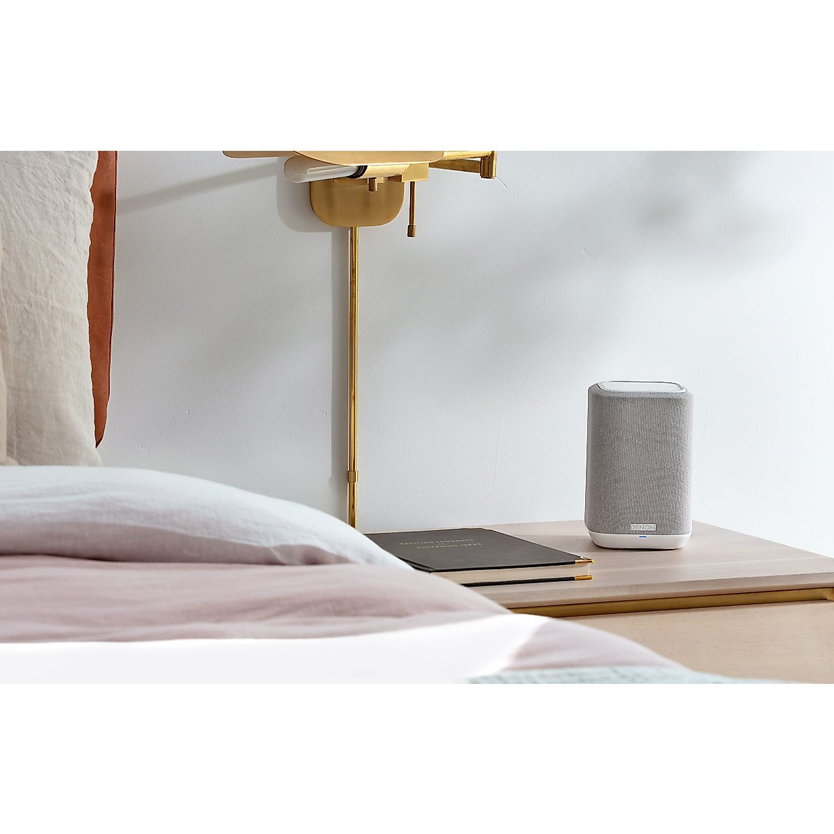 Denon Home 150 Wireless Smart Speaker – Compact Design, Wi-Fi & Bluetooth, HEOS Built-in, Alexa Built-in, Siri & AirPlay 2, Spotify Connect, Multi-Room Support, White