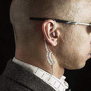 COISOUND Two Way Radio Headset Motorola Walkie Talkie Earpiece Supra Aural Earphone Compatible Motorola CLS1410 CP200 GP300 Radio(1 Pack)