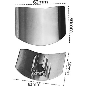 2Pcs Stainless Steel Finger Guard, 2023 New Finger Protector for Cutting Food, Premium Slicing Tool Finger Protectors when Cutting, Slicing, Dicing, Chopping Vegatables Kitchen Knives and Accessories