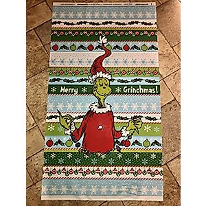 Kaufman Fabrics Robert How The Grinch Stole Christmas ADE 20274 223 Grinch 24inch Panel, 44 Inches