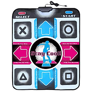 OSTENT USB Non-Slip StepMania Dancing Step Dance Mat Pad Blanket for PC Laptop Rhythm Windows Video Game