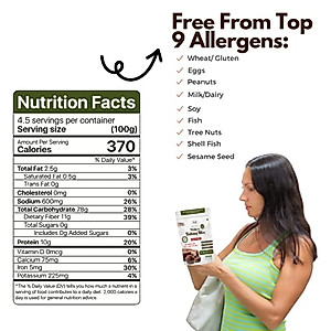 NIHKAN Gluten free Sprouted Millets Baking Mix Flour- 454g (16 Ounces) | Self Raising Flour for Multipurpose Baking needs of cakes, muffins, cookies and pizza | High protein & High Fibre