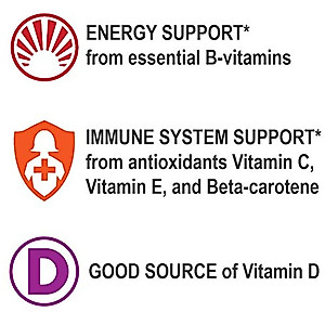 Geritol Multi-Vitamin Nutritional Support Tablets, Balance of 26 Essential Vitamins and Minerals, 100 Count (Pack of 2)