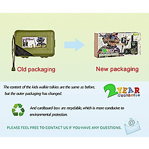 Walkie Talkies for Kids 22 Channel 2 Way Radio 3 Miles Long Range Handheld Walkie Talkies Durable Toy Best Birthday Gifts for 6 Year Old Boys and Girls fit Adventure Game Camping (Green Camo 1)