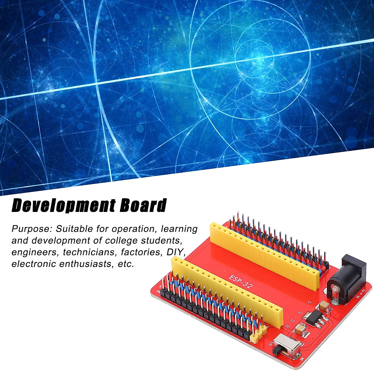 gostcai ESP32?IO Development Expansion Board Module,with Dial Switch,for Programming Learning for Engineers Technicians,DIY Programming Design.