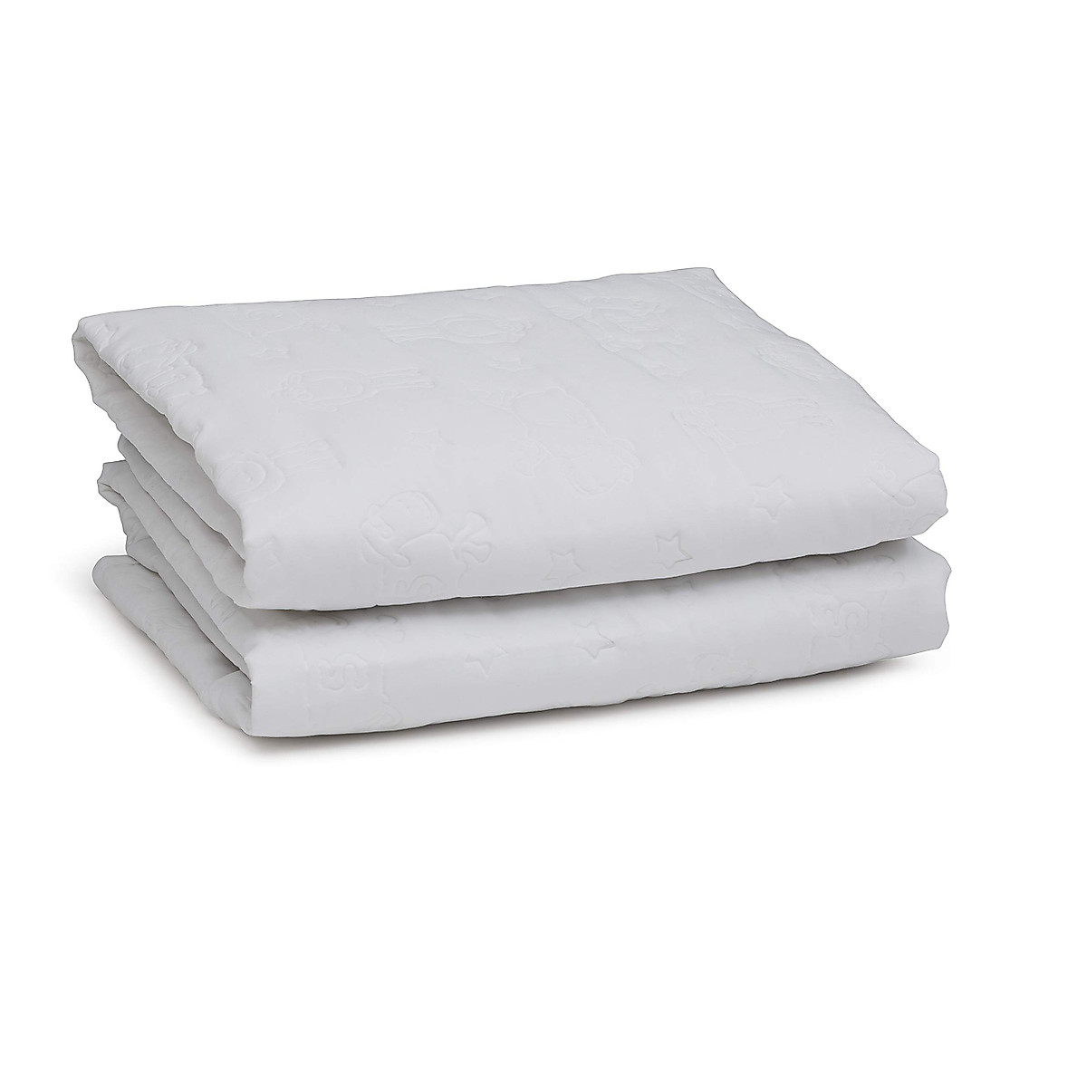 Serta Sertapedic Crib Mattress Liner Pads (Pack of 2) - 100% Waterproof with Nanotex Technology - Ideal for Potty Training - Washable (White)