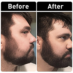 2PCS Beard Pencil Filler for Men - Sweat Proof, Water Resistance, Long Lasting & Natural Finish barber Pencil, Mustache Repair Shape(BLACK)