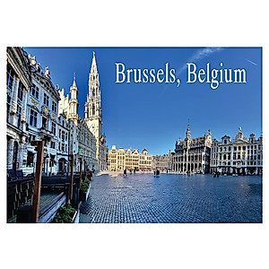 Brussels, Grand Place, Belgium, Capital City, Souvenir Magnet 2 x 3 Fridge Magnet