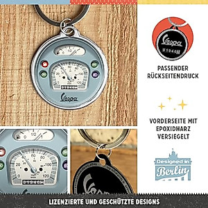Nostalgic-Art 48030 Vespa - Tacho, Key Chain Round 4 cm,vintage design, Vintage Design, 4cm, Keyring